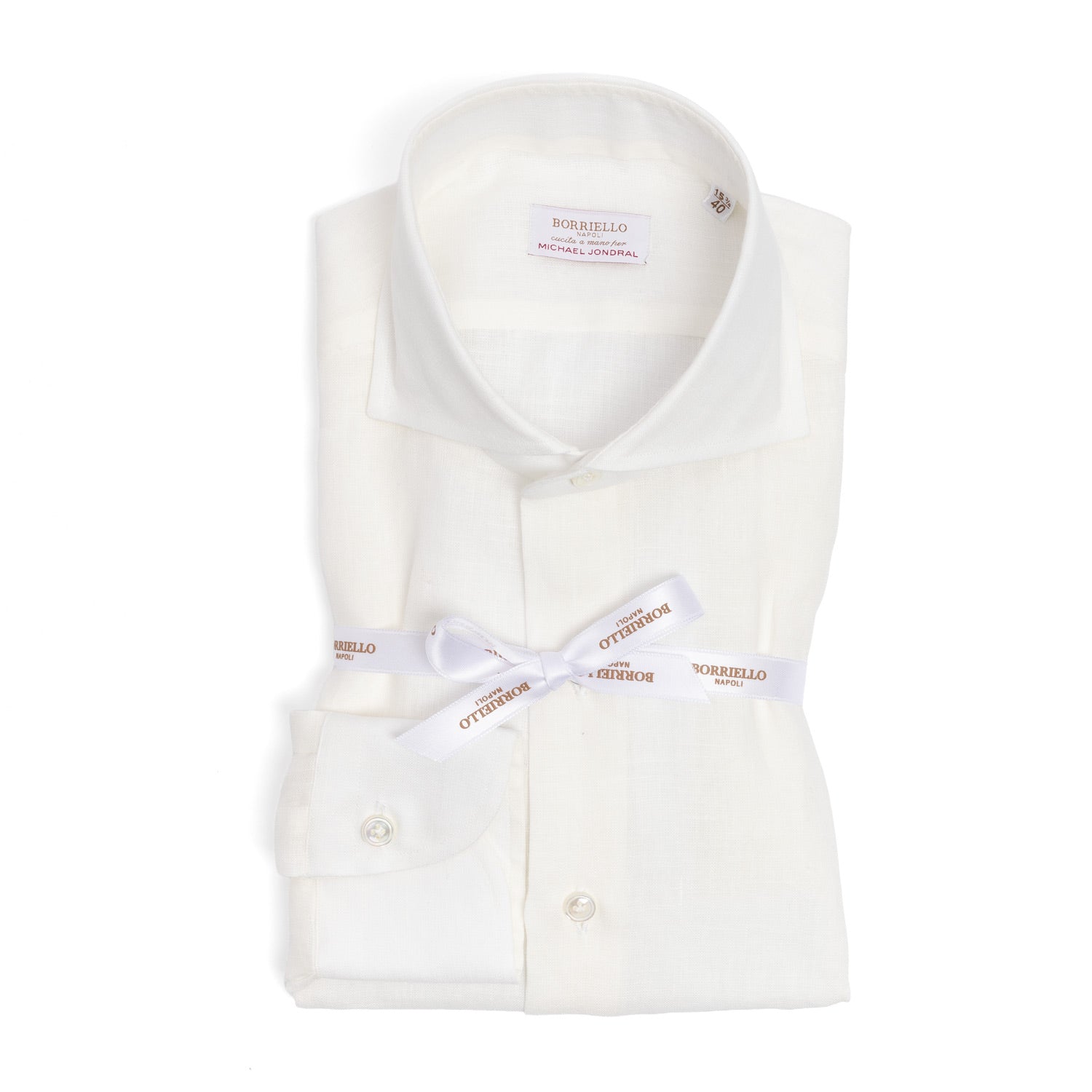 Striped Shirt "Lino Sartoriale" made from pure Linen - handmade ...